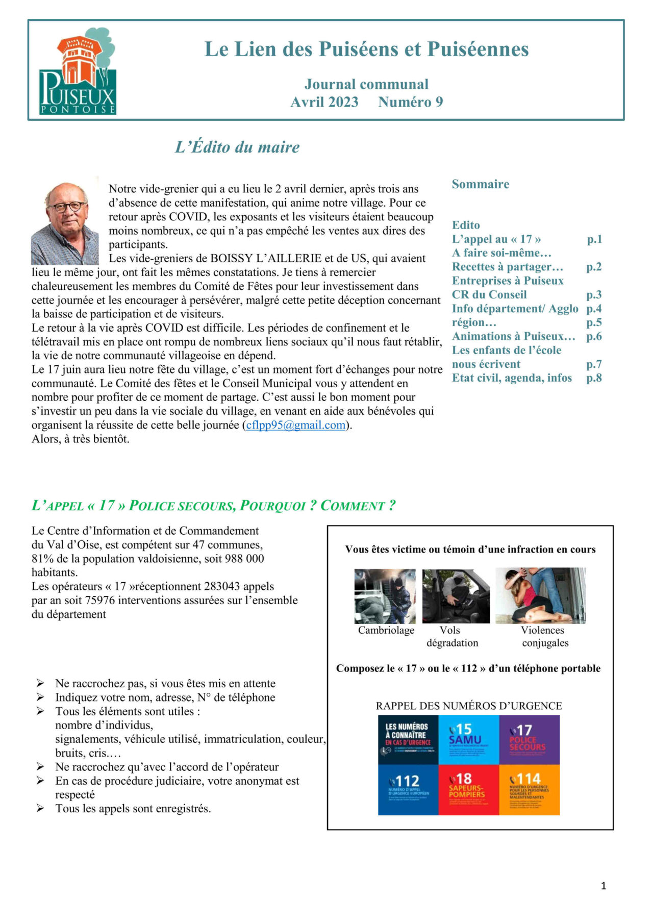 VIE MUNICIPALE | Puiseux-Pontoise 2021